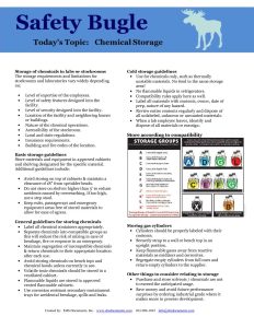Chemical Storage - EHS Documents